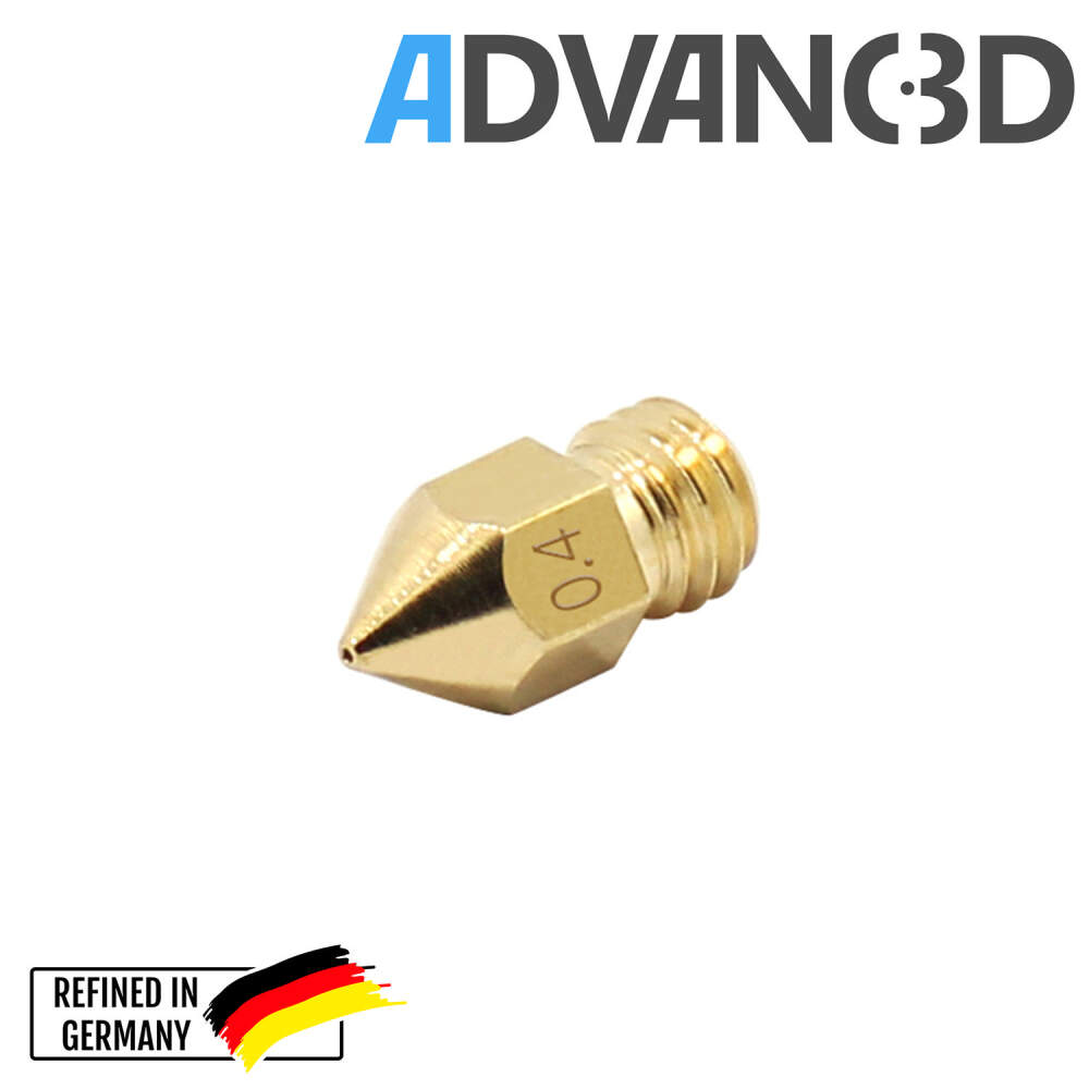 Schneller Versand: Advanc3D MK7 Messingdüse 0.4mm für 1.75mm - Druckz ...